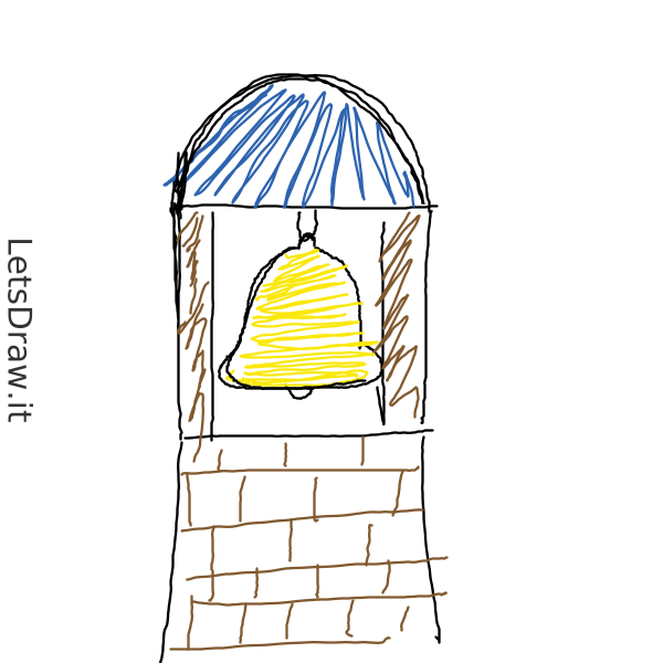 How to draw bell / j677bysht.png / LetsDrawIt