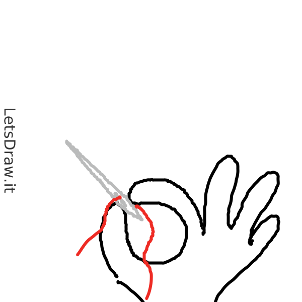 How to draw sewing needle / j741o55fh.png / LetsDrawIt