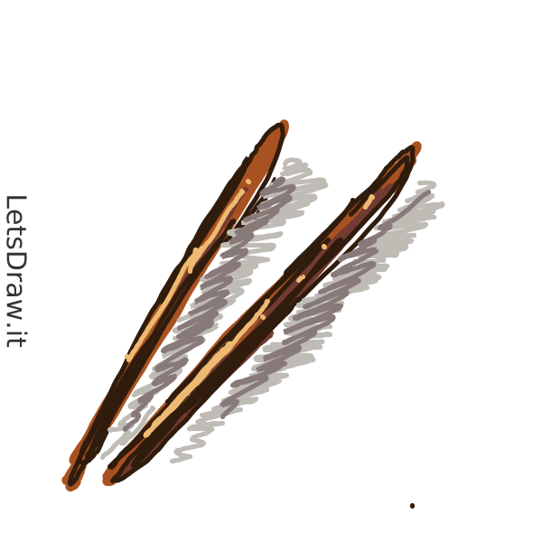 How to draw chopsticks / j7i5erbax.png / LetsDrawIt
