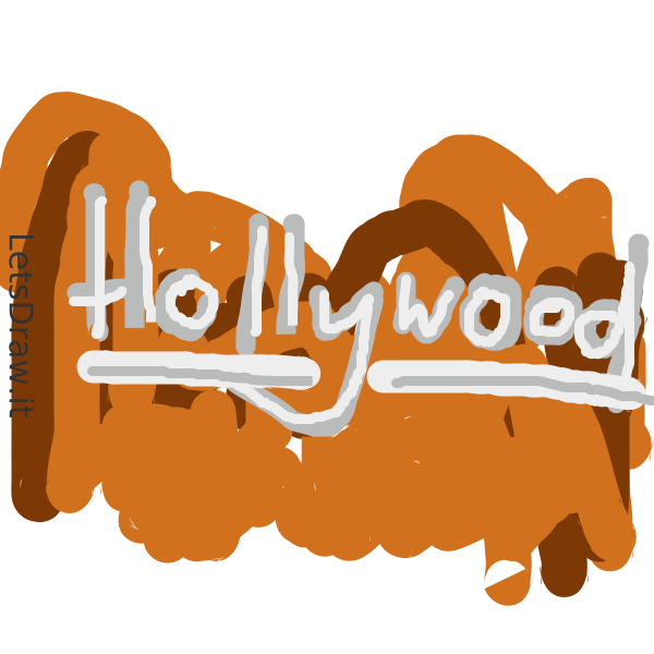 How to draw Hollywood / j8cjon79p.png / LetsDrawIt
