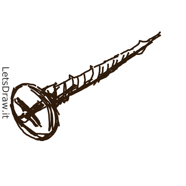 How to draw screw / jaaakw5ka.png / LetsDrawIt