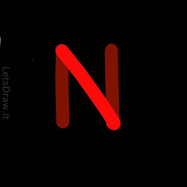 How to draw netflix / jc6dkq4hs.png / LetsDrawIt