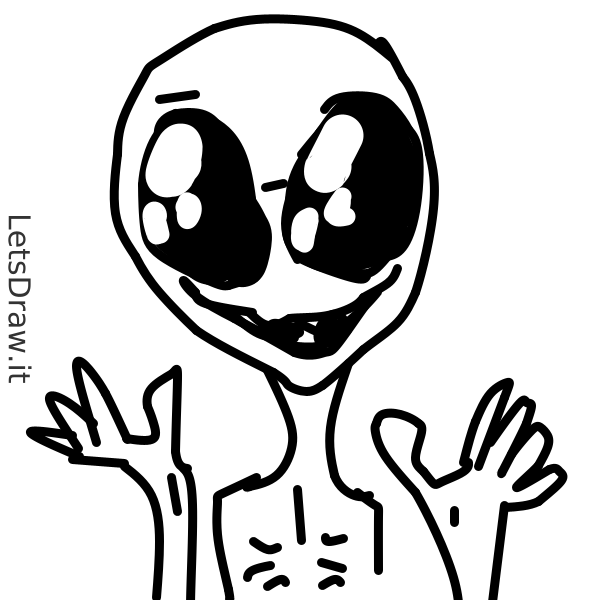 How to draw alien / jdw1kxbk6.png / LetsDrawIt