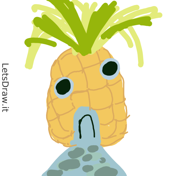 How to draw pineapples / jg78xedic.png / LetsDrawIt