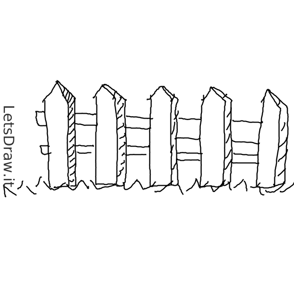 How to draw fence / jge3p5qt1.png / LetsDrawIt