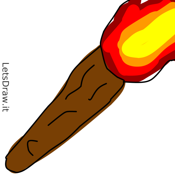 How to draw torch / jhcjf8rso.png / LetsDrawIt