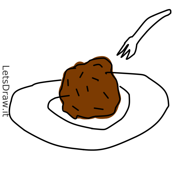 How to draw meatball / jhmemyja4.png / LetsDrawIt