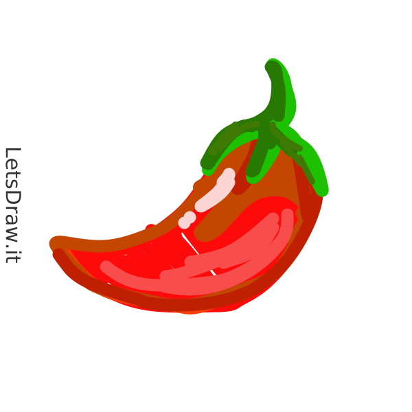 How to draw pepper / Learn to draw from other LetsdrawIt players