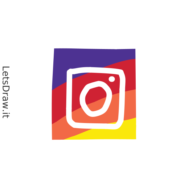 How to draw Instagram / jiemppkr.png / LetsDrawIt
