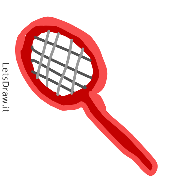 How to draw tennis racket / jj4omcxum.png / LetsDrawIt