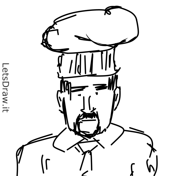 How to draw chef / jjw58p3i6.png / LetsDrawIt