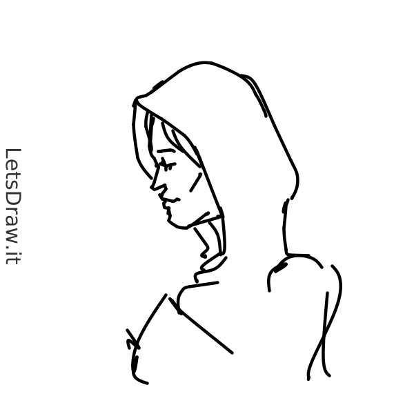How to draw nun / jkfncs6x8.png / LetsDrawIt