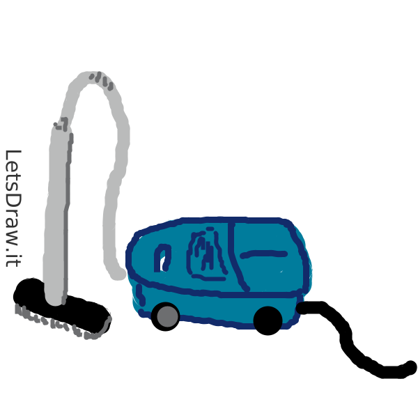 How to draw vacuum cleaner / jmbr1u6xz.png / LetsDrawIt