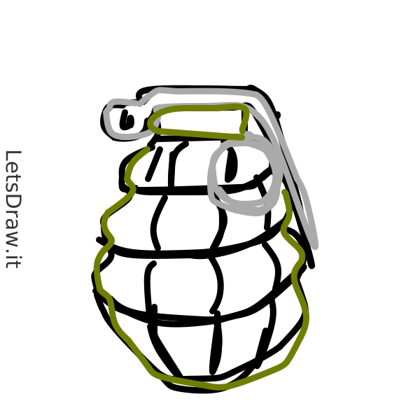 How to draw Grenade / jmkymbo5u.png / LetsDrawIt