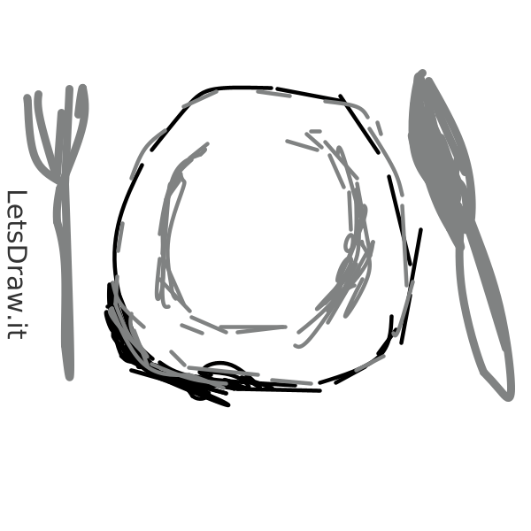 How to draw plate / jnopdxqio.png / LetsDrawIt