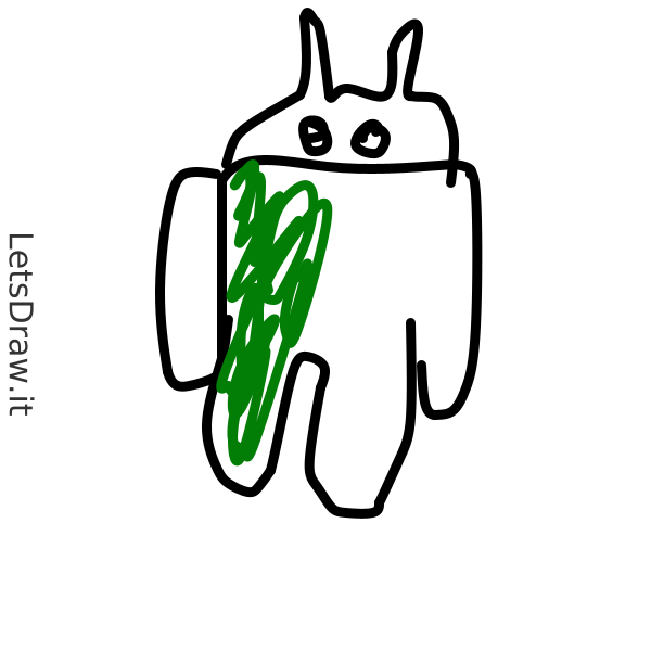 How to draw Android / jot5ctjry.png / LetsDrawIt