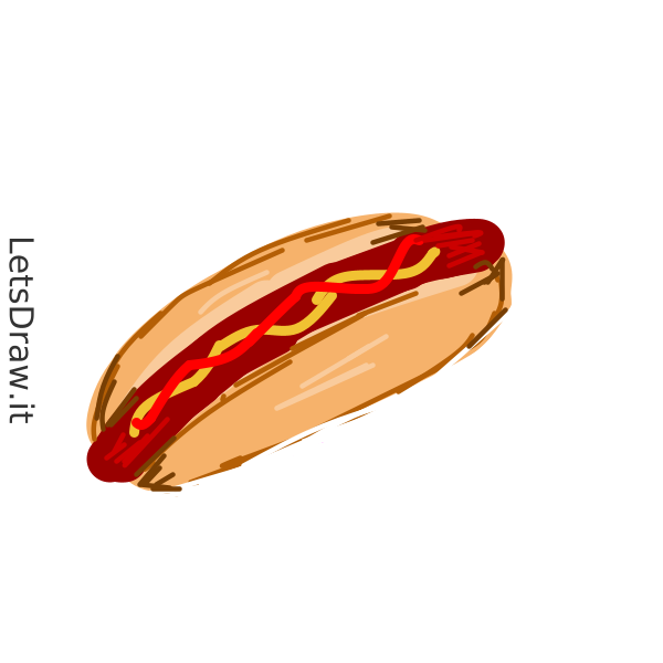How to draw Hot dog / jrckf7uxi.png / LetsDrawIt