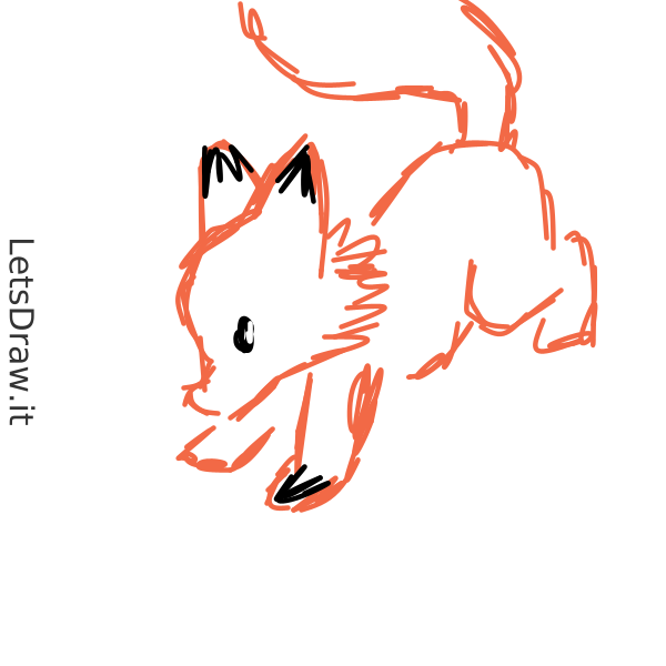 How to draw fox / jrxcnawst.png / LetsDrawIt