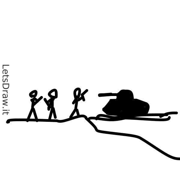 How to draw army / LetsDrawIt