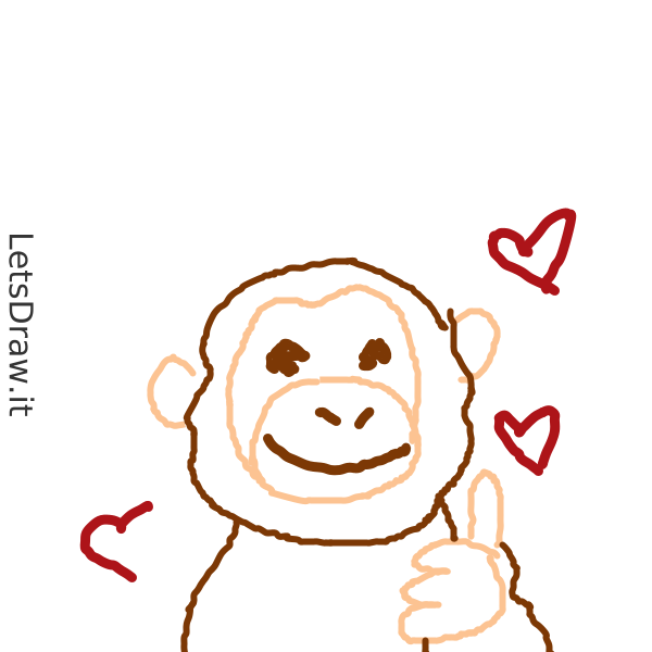 How to draw monkey / jtzyowmhi.png / LetsDrawIt