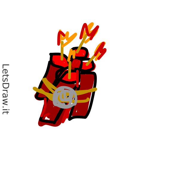 How to draw dynamite / junngxm64.png / LetsDrawIt