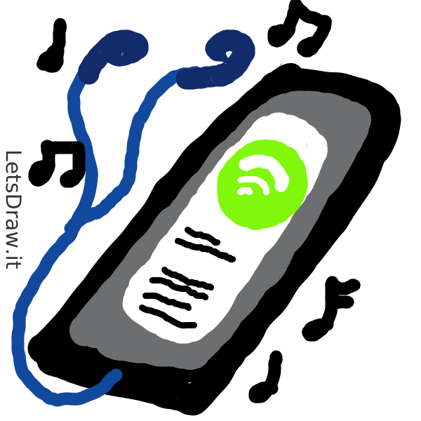 How to draw Spotify / juwfttbcx.png / LetsDrawIt