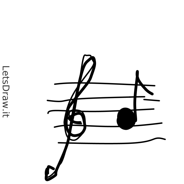 How to draw music note / jxpie1kps.png / LetsDrawIt
