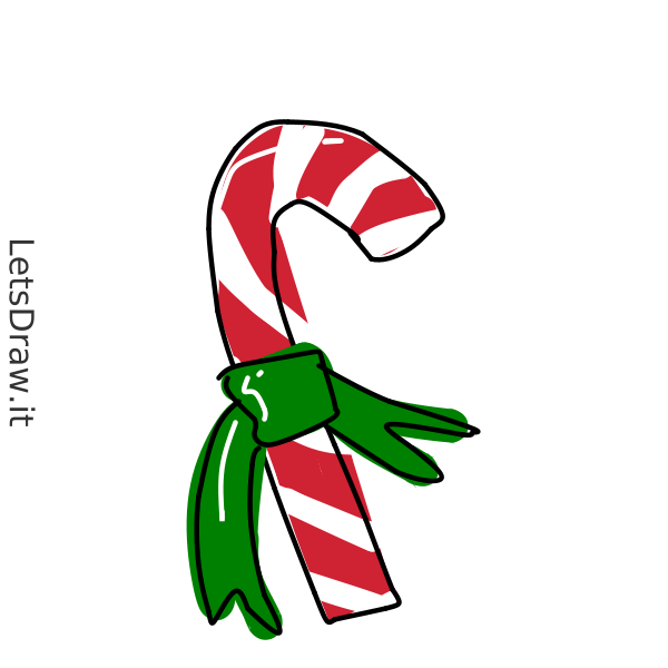 Kerst Snoep Clipart Rand Peppermint Stick Vectorafbeeldingen