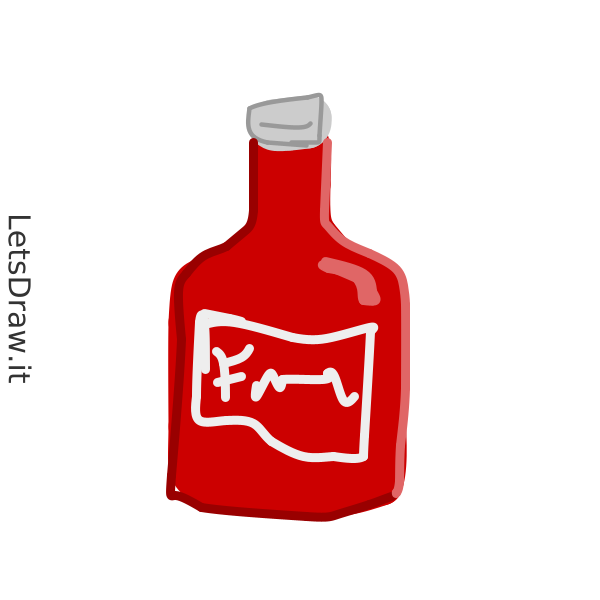 How to draw ketchup / k5mng883e.png / LetsDrawIt