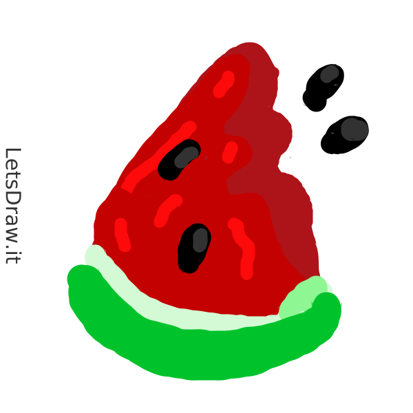 How to draw watermelon / k5qxohkug.png / LetsDrawIt