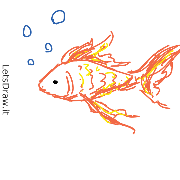 How to draw fish / LetsDrawIt