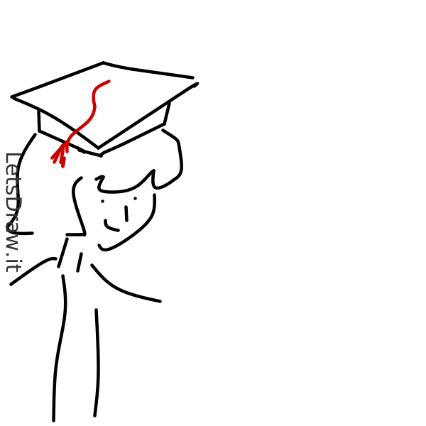 How to draw graduate / k8jff7mme.png / LetsDrawIt