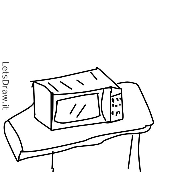 How to draw microwave / ka89czxe.png / LetsDrawIt