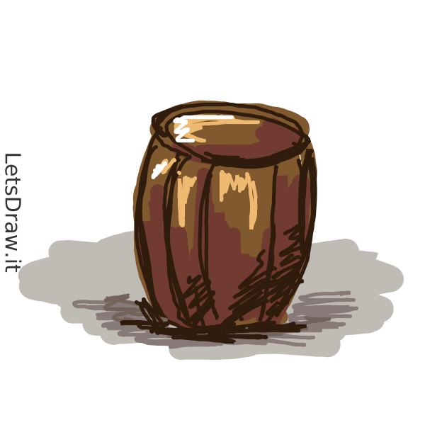 How to draw barrel / kaa3kd9u3.png / LetsDrawIt