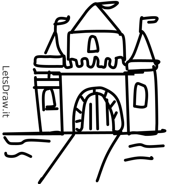 How to draw castle / kagnpaukz.png / LetsDrawIt