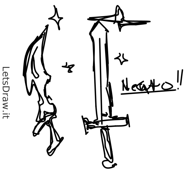 How to draw Swords / kaiqrq9qs.png / LetsDrawIt