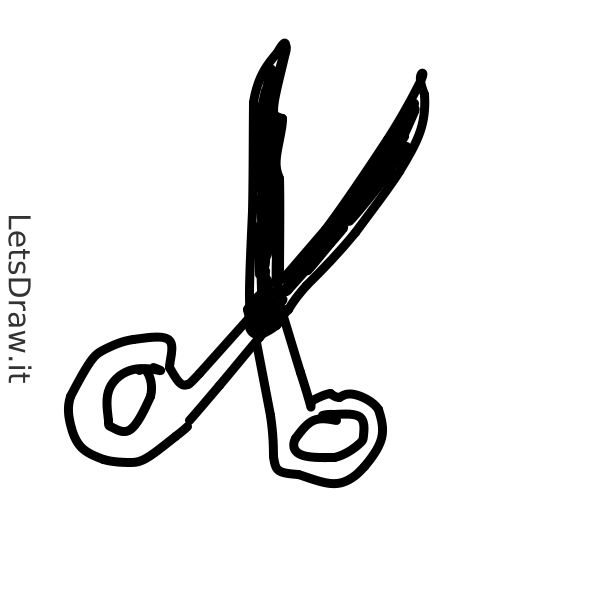 How to draw pair of scissors / kc9te3p9a.png / LetsDrawIt