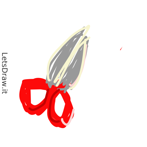 How to draw pair of scissors / kcyfccx51.png / LetsDrawIt