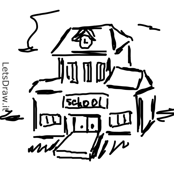 How to draw school / kd9w1d7zy.png / LetsDrawIt