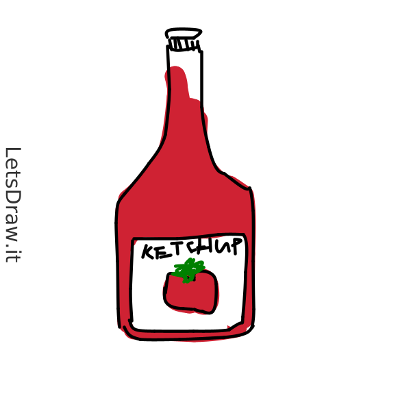 How to draw ketchup / kfh5bnezo.png / LetsDrawIt