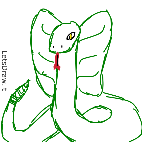 How to draw snake / LetsDrawIt