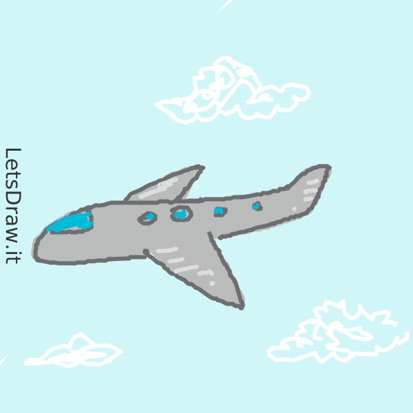 How to draw airplane / kfsyob77p.png / LetsDrawIt