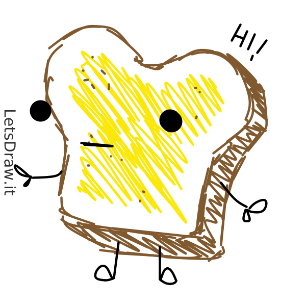 How to draw toast / kg6pdurqt.png / LetsDrawIt