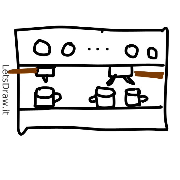 How to draw Coffee machine / kht6cm8o4.png / LetsDrawIt