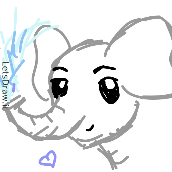 How to draw Elephants / kijkpgeuf.png / LetsDrawIt