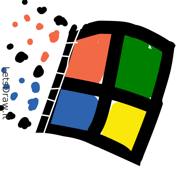 How to draw Windows / kktamu8p.png / LetsDrawIt