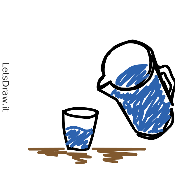 How to draw pitcher / LetsDrawIt