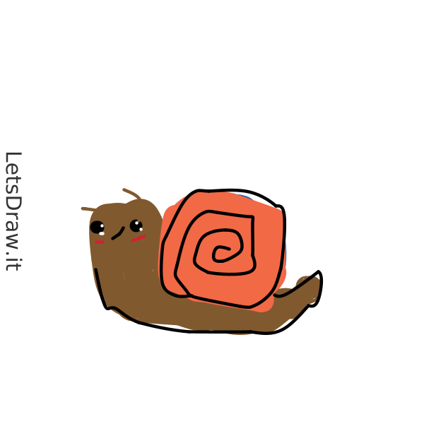 How to draw snail / kkupqh3t.png / LetsDrawIt