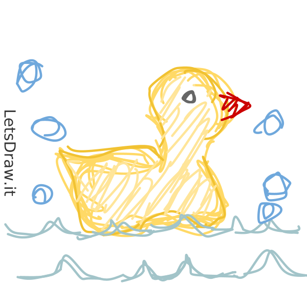 How to draw rubber duck / km3kf9r9p.png / LetsDrawIt