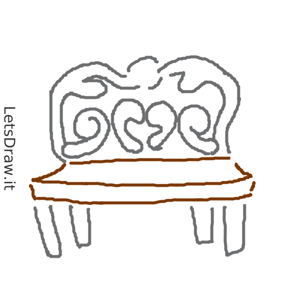 How to draw bench / km57o461q.png / LetsDrawIt